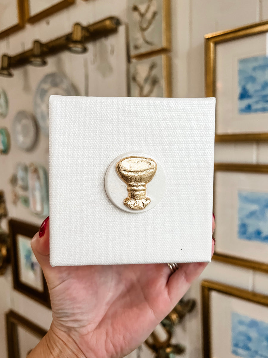 Gold Eucharist on canvas - L. Bourgeois Designs – Shop Plain Jane Company