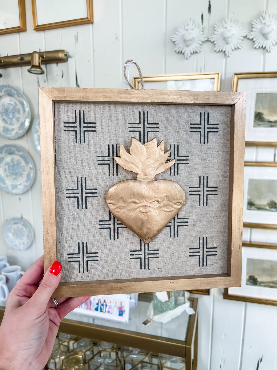 Sacred Heart A Wood Frame- Mae Mae Art by Maegan Hanna – Shop Plain ...