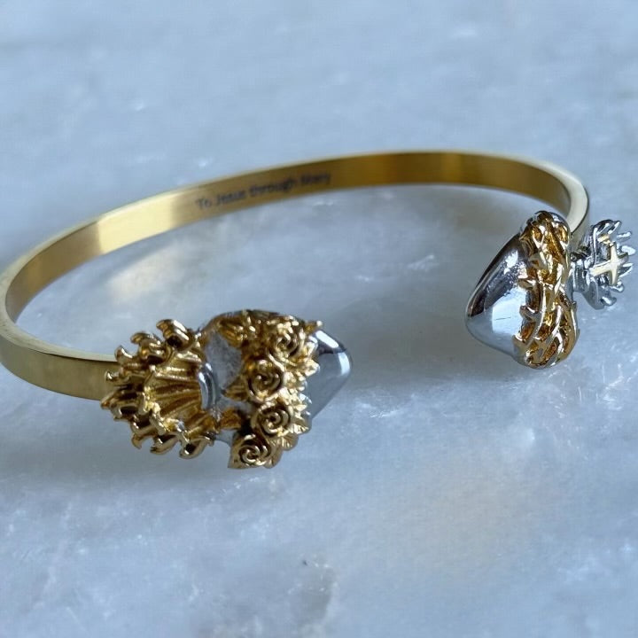 Holy hearts bracelet - Bee Still Design – Shop Plain Jane Company