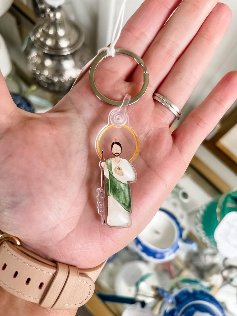 Keychain St. Jude Keychain-Emily S. Pitre – Shop Plain Jane Company