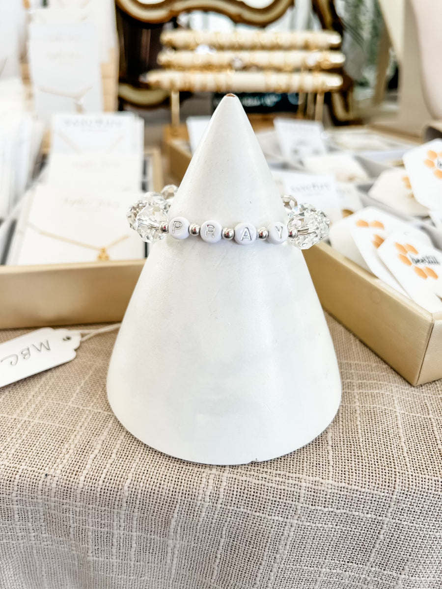 Pray Crystal Glass Large Beads-Megan Benoit’s Closet – Shop Plain Jane ...