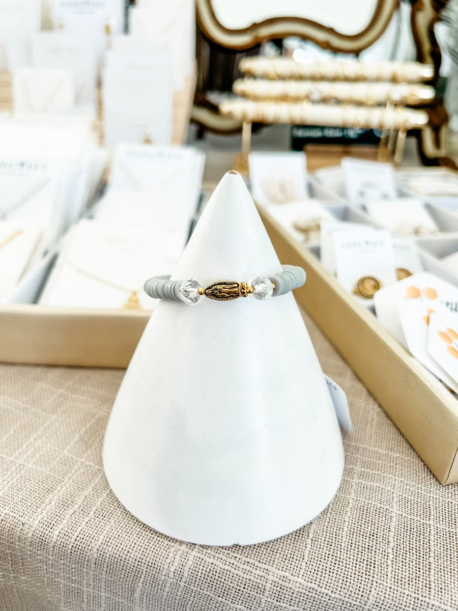 St. Benedict Gray Clay Beads-Megan Benoit’s Closet – Shop Plain Jane ...