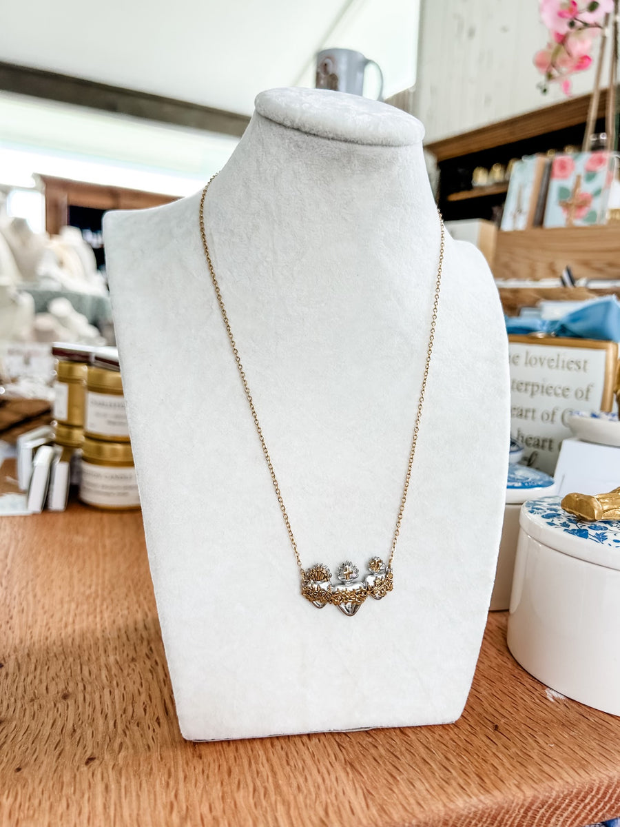 Holy hearts necklace - Bee Still Design – Shop Plain Jane Company