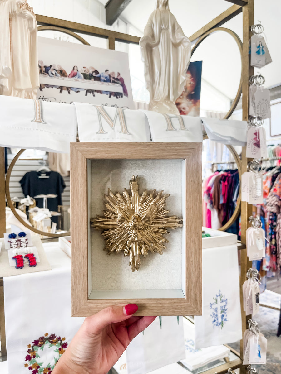 Holy spirit Shadow box with gold intaglio- Mae Mae Art – Shop Plain ...
